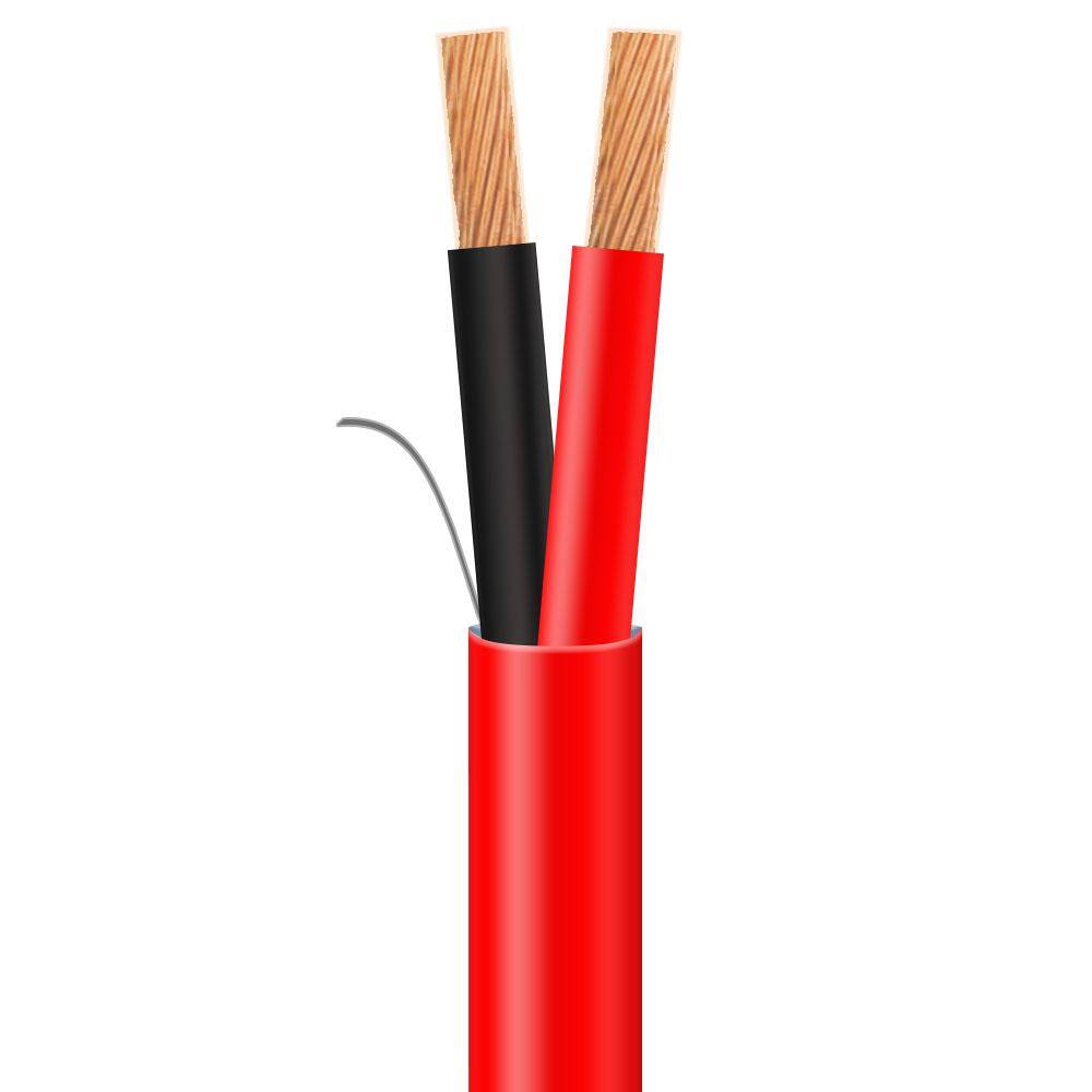 Syston Cable Technology 1,000 ft. 12/2 Red Stranded Unshielded FPLP UL ...