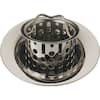 Delta 2-7/8 in. Bar/Prep Sink Flange and Strainer in Brilliance ...
