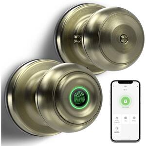 WRIGHTMASTER 3 in 1 Aluminum Smart Lock Deadbolt with App Biometric ...