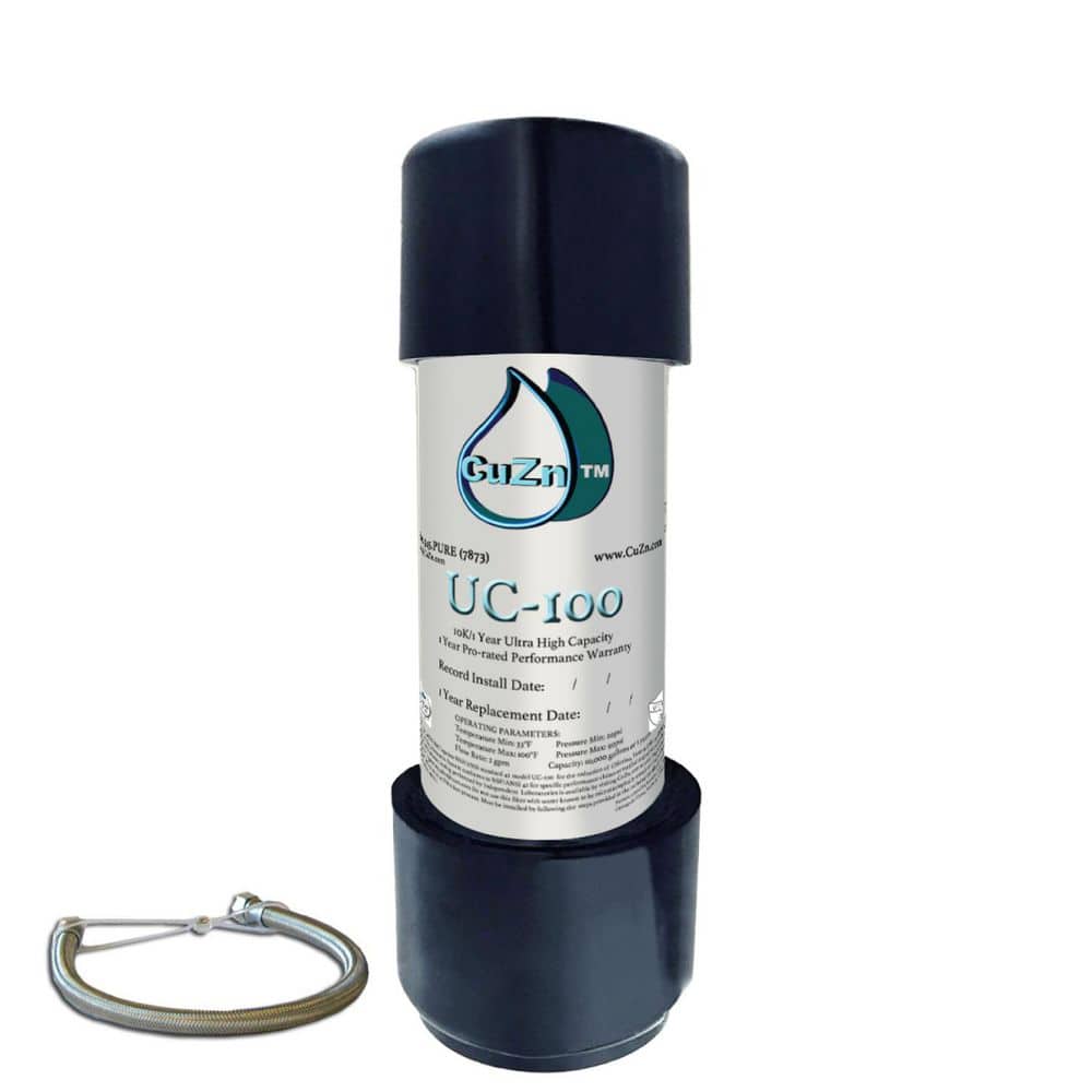 CuZn 10K Gal. 1-Year Under Sink Water Filter System, Reduces PFAs, PFOS, Lead, Chlorine ...