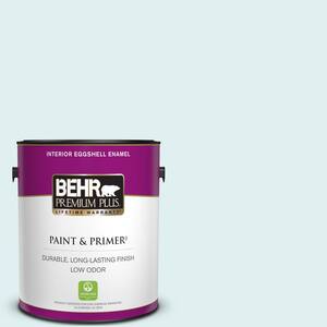 BEHR MARQUEE 1 gal. #M480-1 Helium Eggshell Enamel Interior Paint ...