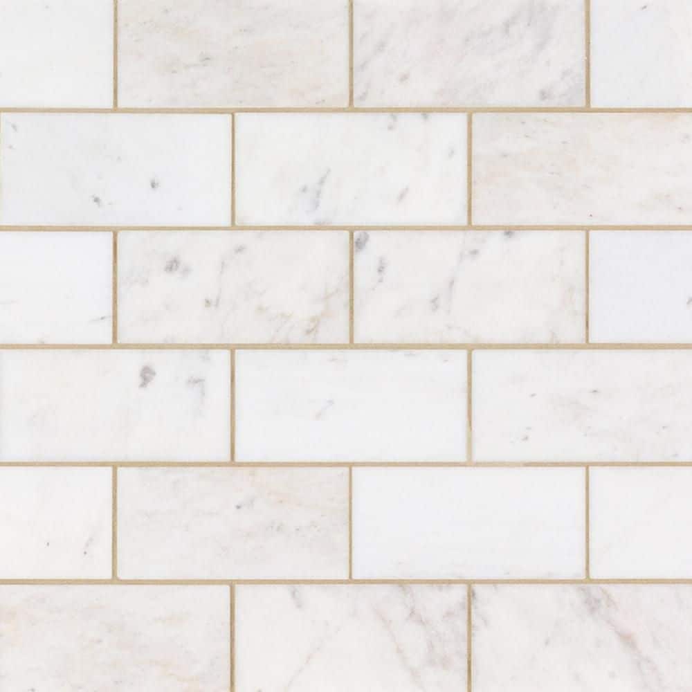 Jeffrey Court Cloudlet White 11.75 in. x 11.75 in. Hexagon Honed Marble ...