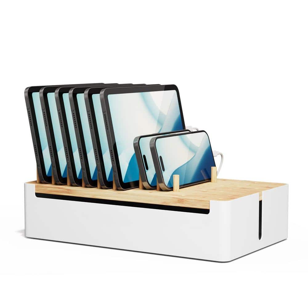 Yichuhaoxi Charging Station for Multiple Devices 11 in. Cable Organizer ...