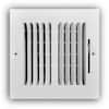 Everbilt 6 in. x 6 in. 2-Way Steel Wall/Ceiling Register in White ...