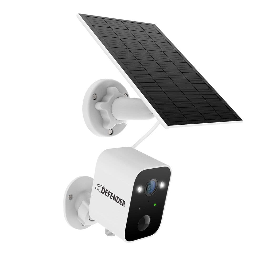 Defender Solar Powered 4K AI EverWatch Wireless Security Camera, 3-Watt ...