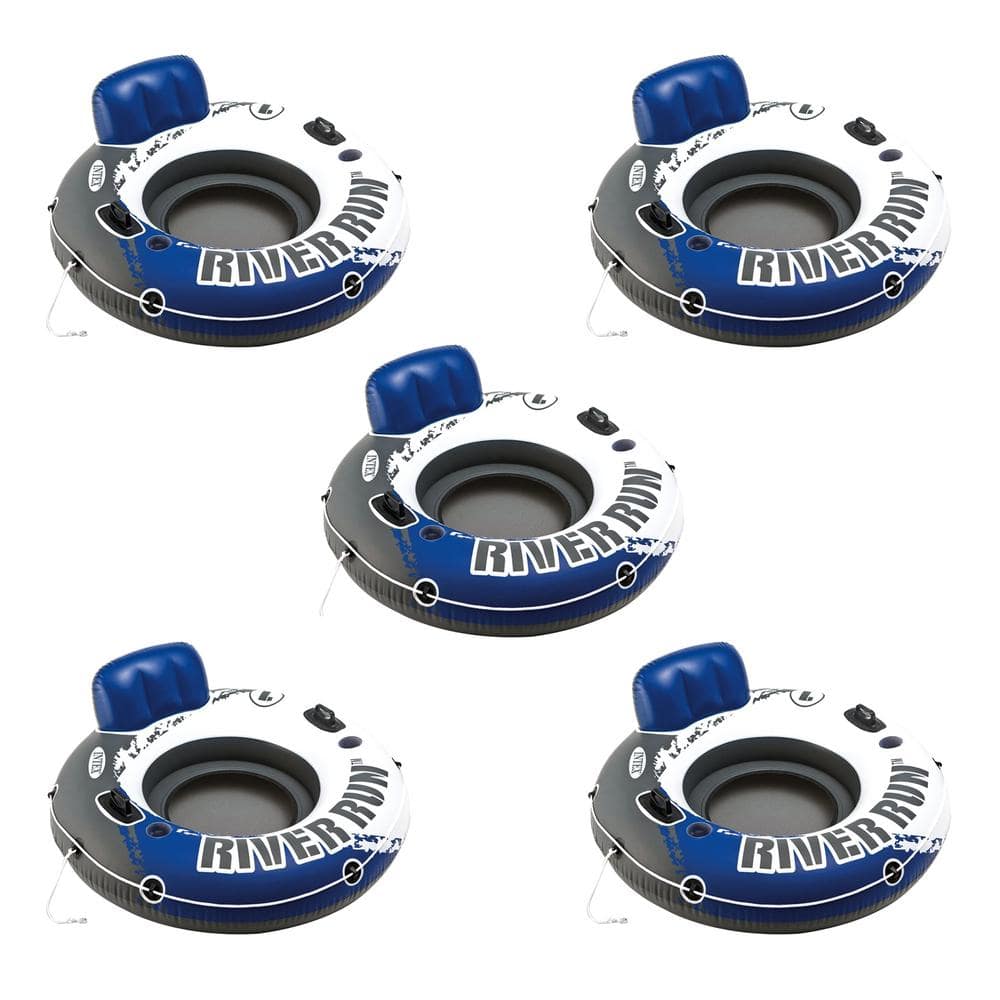 Intex River Run 1 Person Inflatable Floating Tube Lake/Pool/Ocean Raft ...