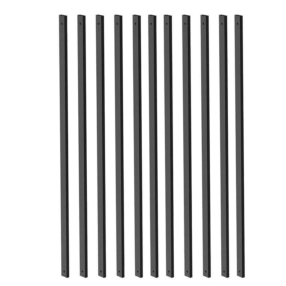 Afoxsos 61 Pack 32.25 Inch Thicker Black Hollow Rectangle Metal Deck ...