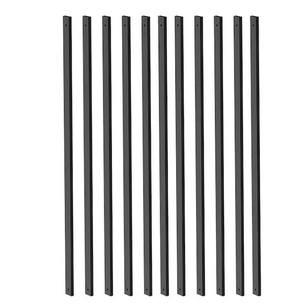 Afoxsos 61 Pack 32.25 Inch Thicker Black Hollow Rectangle Metal Deck ...