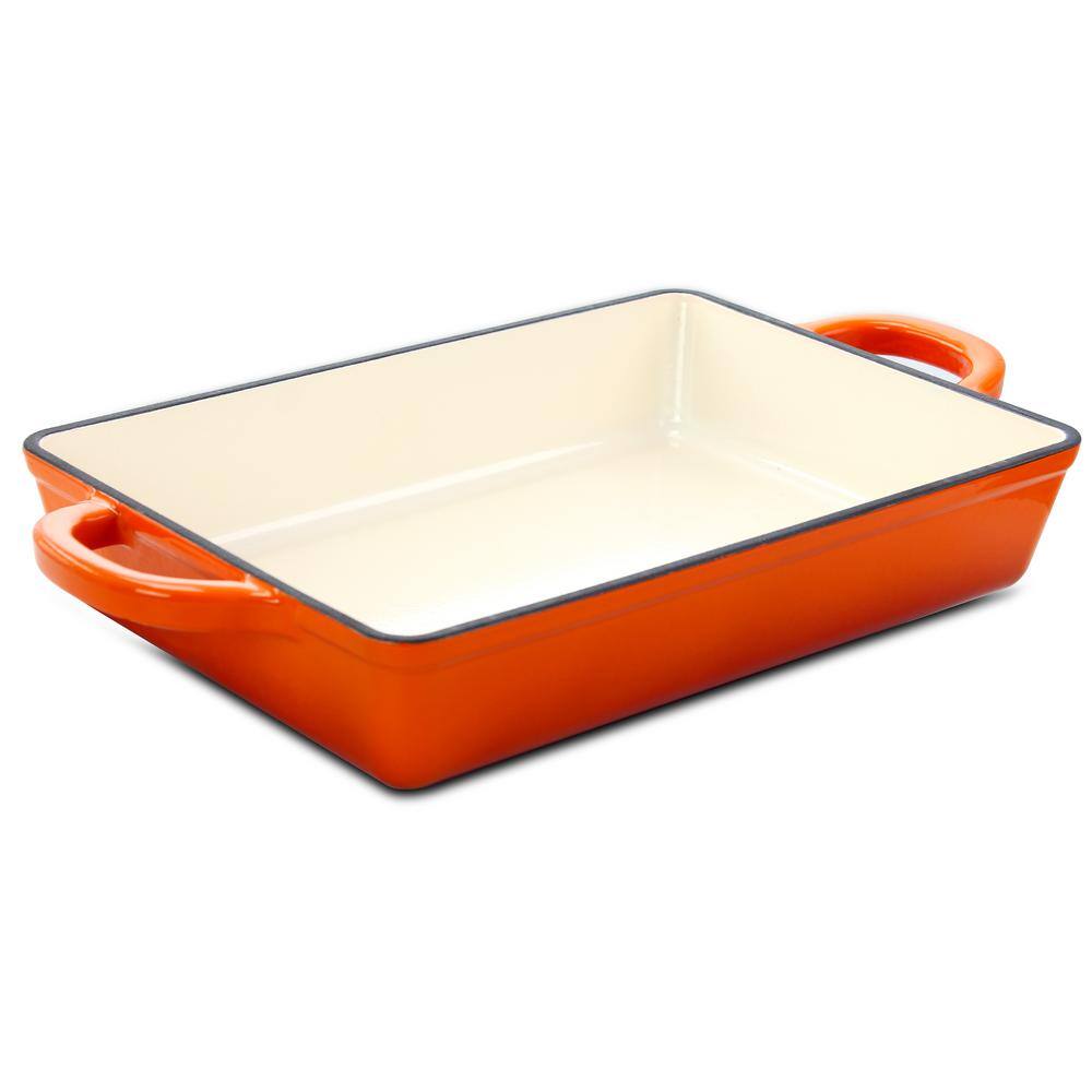 Crock-Pot Artisan 13 in. Rectangle Enameled Cast Iron Casserole Dish ...