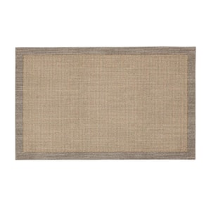 StyleWell Tanner Pewter 7 ft. 6 in. x 10 ft. Traditional Border Indoor ...