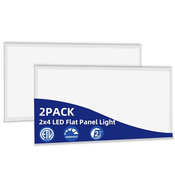 Honbei 2 ft. x 4 ft. 7800 Lumens Integrated LED Drop Ceiling Light ...