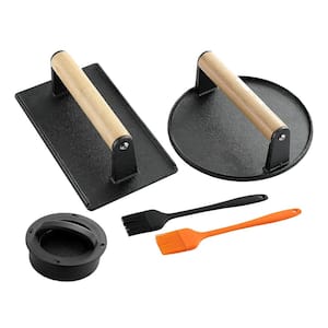 Adrinfly Ultimate Grill Master Set: Burger Press Round and Rectangle ...