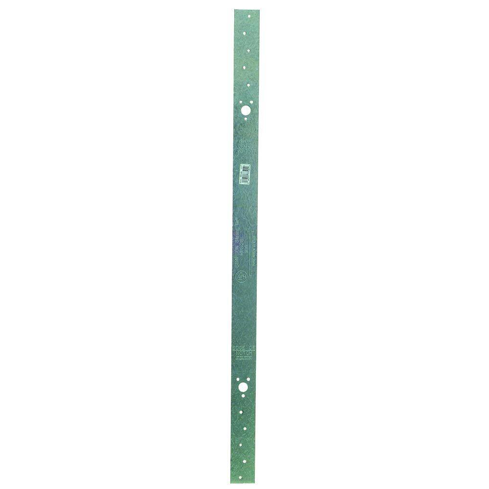 Simpson Strong-Tie RPS 28-5/16 in. 16-Gauge Galvanized Retrofit Strap ...