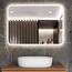 KINWELL 24 in. W x 24 in. H Frameless Round LED Light Bathroom Vanity ...