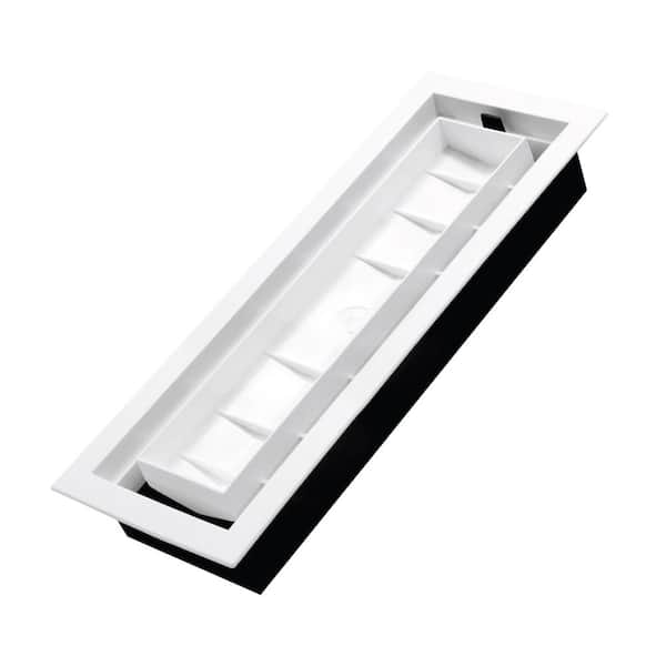 Inte-Grates 4 in. x 12 in. Customizable Plastic Floor Register in ...