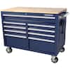 Husky 46 in. W x 24.5 in. D Standard Duty 9-Drawer Mobile Workbench ...