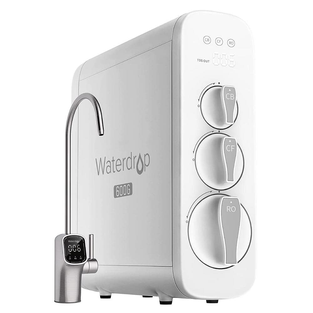 Waterdrop Reverse Osmosis Water Filtration System 600GPD Tankless 3 ...