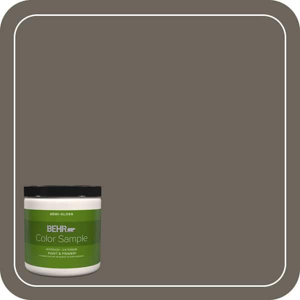 BEHR PREMIUM PLUS 8 oz. #N360-6 Patio Stone Semi-Gloss Interior ...