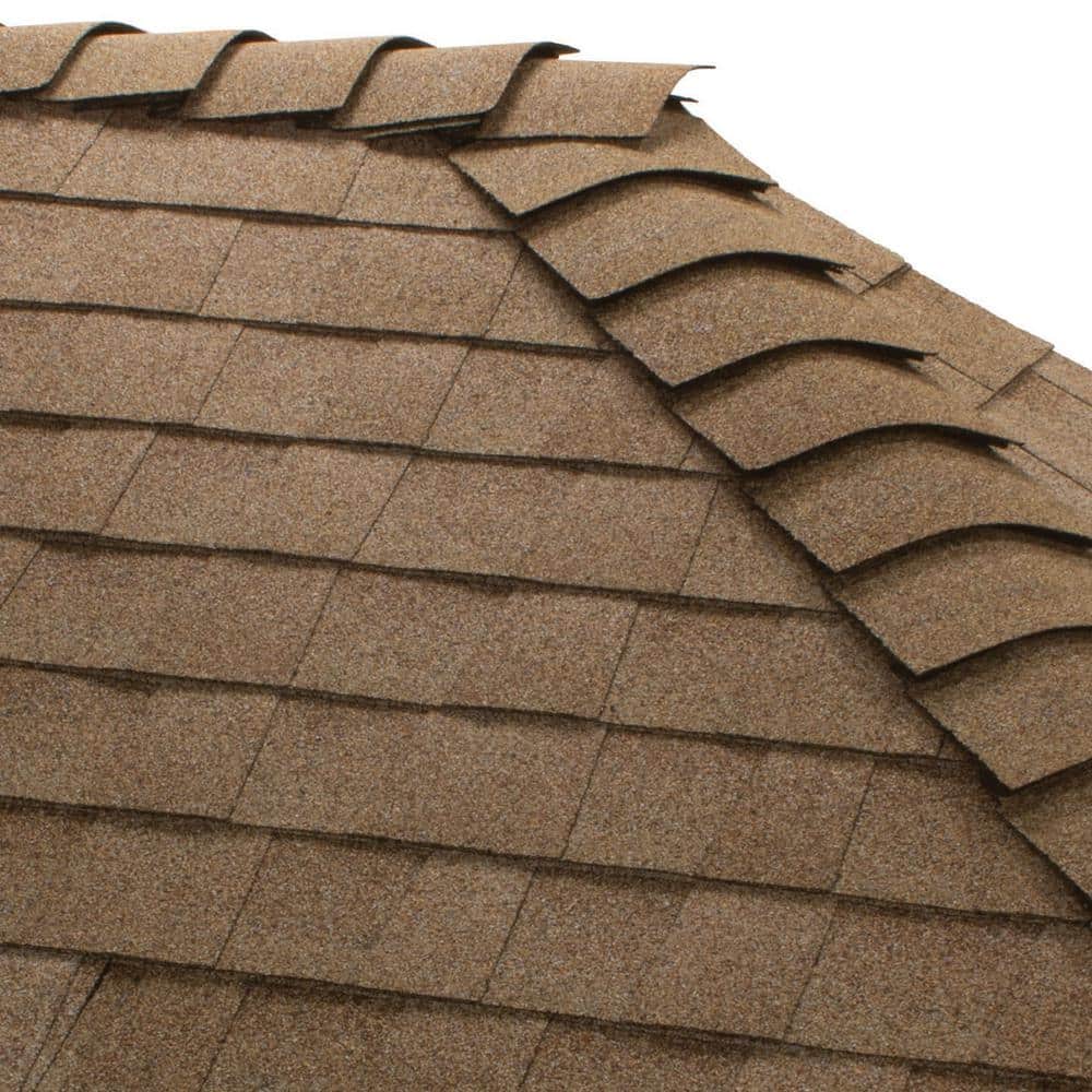 GAF Z Ridge Golden Amber Distinctive Hip and Ridge Cap Roofing Shingles ...