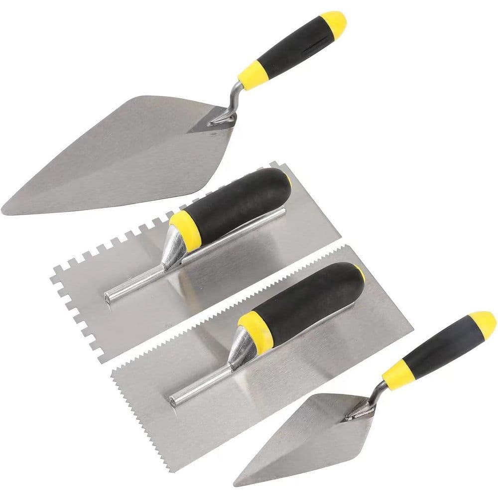 KIWDZFU 11x6 Plastering Trowel with SQ Teeth V Teeth Bricklaying Trowel ...