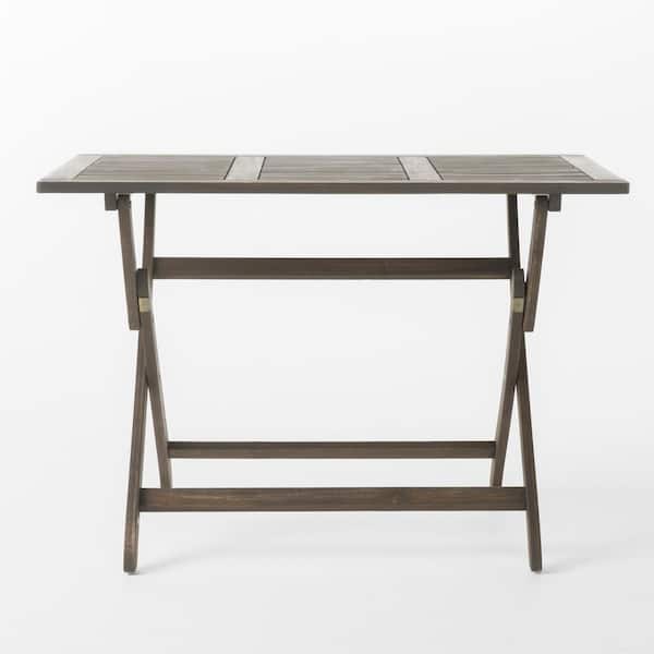 CHRISTOPHER KNIGHT HOME Positano Brown Wood Outdoor Patio Dining Table ...