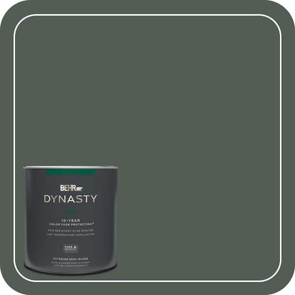 BEHR DYNASTY 1 qt. #700F-7 Evergreen Bough Semi-Gloss Exterior Stain ...