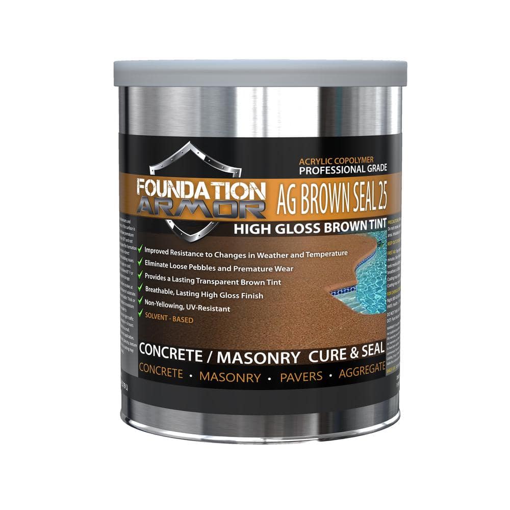 Foundation Armor 1 Gal. AG25 Brown Concrete Sealer Tinted Solvent Based ...