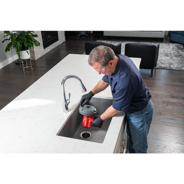 RIDGID EZ SPIN Drain Cleaning Snake Auger 80168 - The Home Depot
