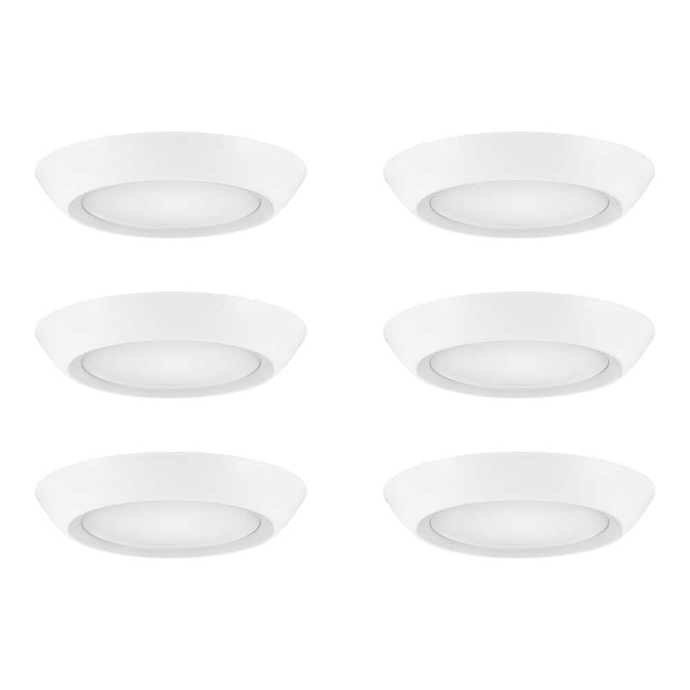 Reviews for Commercial Electric 6-Pack 4 in. LED Flush Mount Disk Light ...