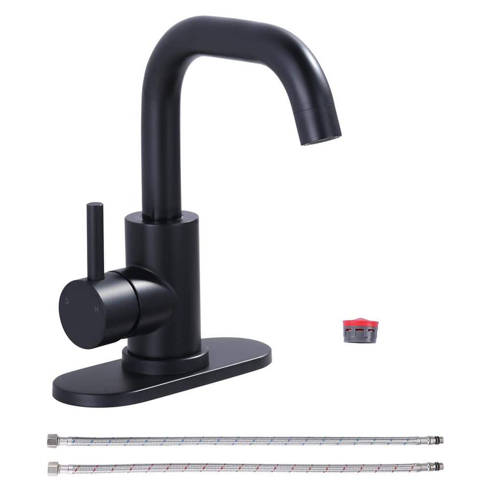 IVIGA Stainless Steel Single Handle Bar Faucet with Swivel Spout, 6.3 ...