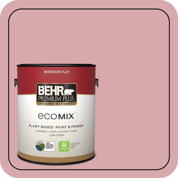 BEHR PREMIUM PLUS 1 gal. #S140-3 Berry Crush Flat EcoMix Plant-Based ...