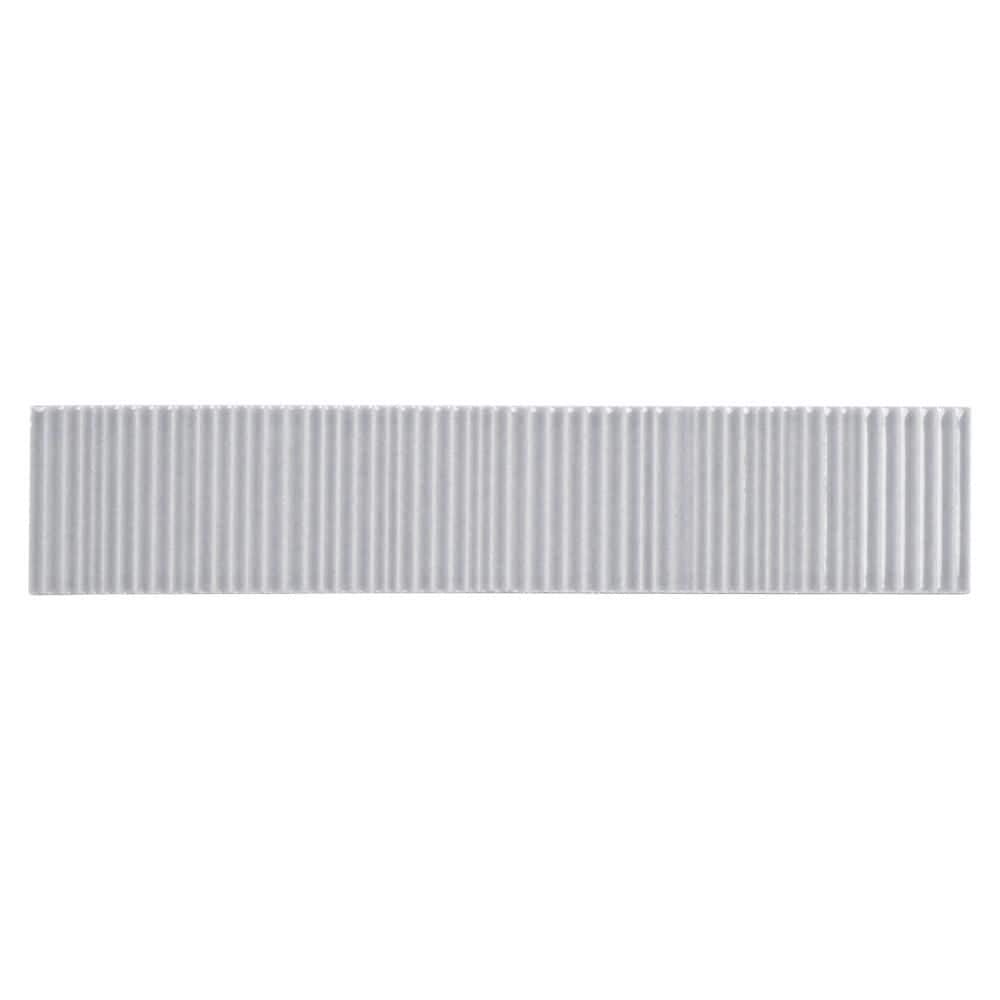 ANDOVA Meridian Magnetic 2 in. x 10 in. Textured Ceramic Subway Wall ...