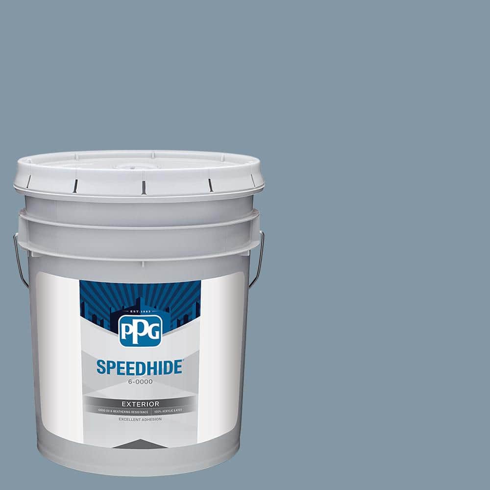 SPEEDHIDE 5 gal. PPG10-11 Seastone Semi-Gloss Exterior Paint PPG10-11SX ...