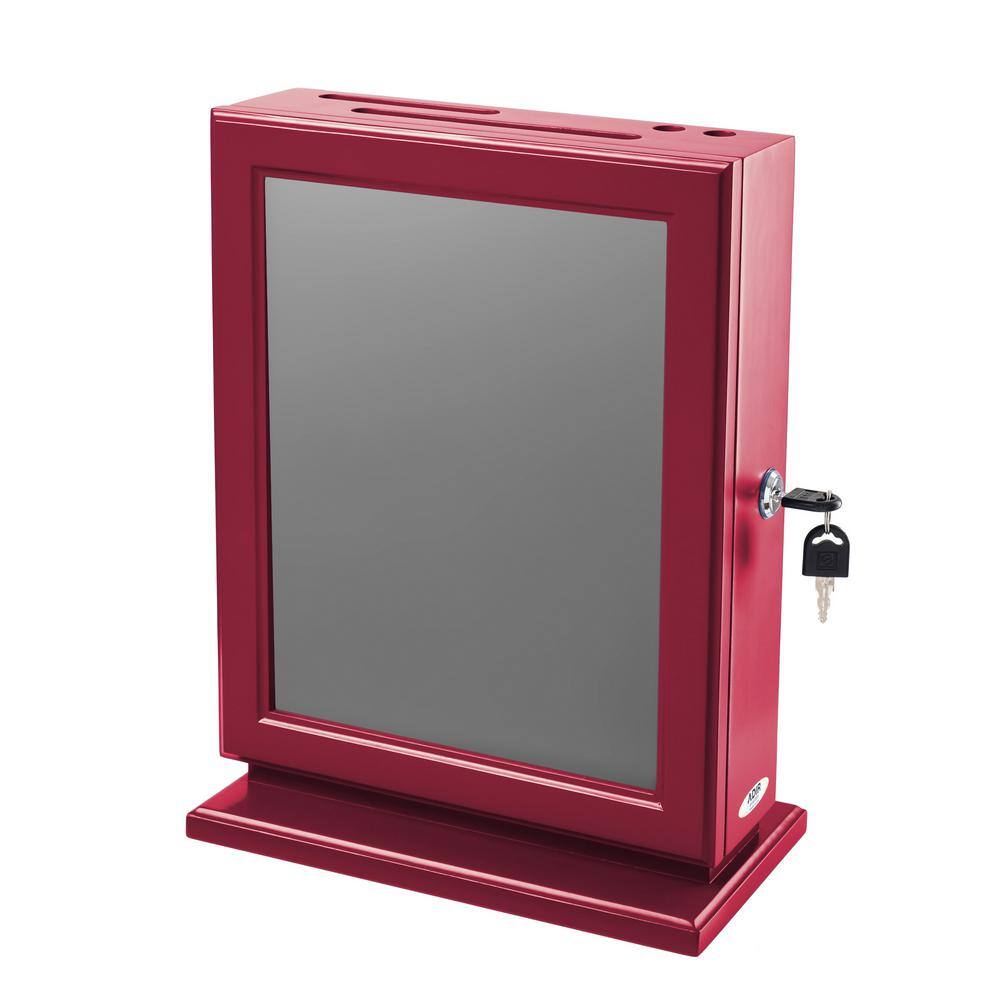 AdirOffice Customizable Wood Suggestion Box, Red 632-RED AdirOffice Customizable Wood Suggestion Box, Red 632-RED