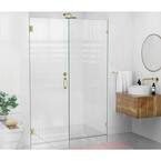 Glass Warehouse Illume 58.5 in. W x 78 in. H Wall Hinged Frameless ...
