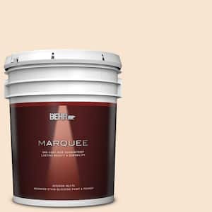 BEHR PREMIUM PLUS 1 gal. #OR-W03 Mannequin Cream Semi-Gloss Enamel Low ...