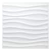 Art3dwallpanels 19.7 in. x 19.7 in. 33 sq. ft. White Downsand PVC 3D ...