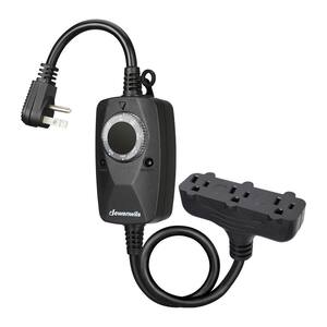 DEWENWILS Outdoor Digital Timer, 7-Day Programmable Plug in Timer with ...