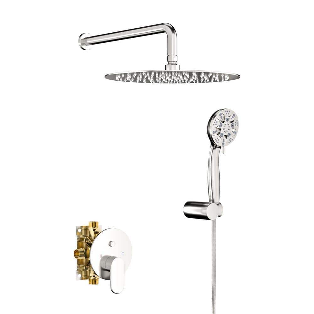 Fapully Single Handle 2-Spray Shower Faucet 1.8 GPM with Pressure ...