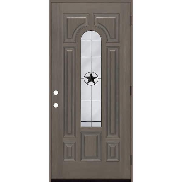 Steves & Sons Regency 36 in. x 80 in. CenterLite Alamo Glass LHIS ...