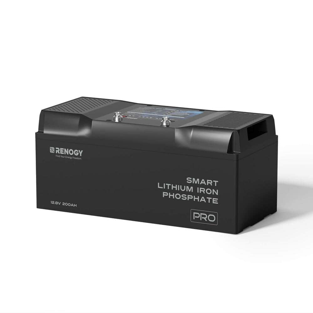 Renogy 12V 200Ah Pro Smart Deep Cycle Lithium Iron Phosphate Battery ...