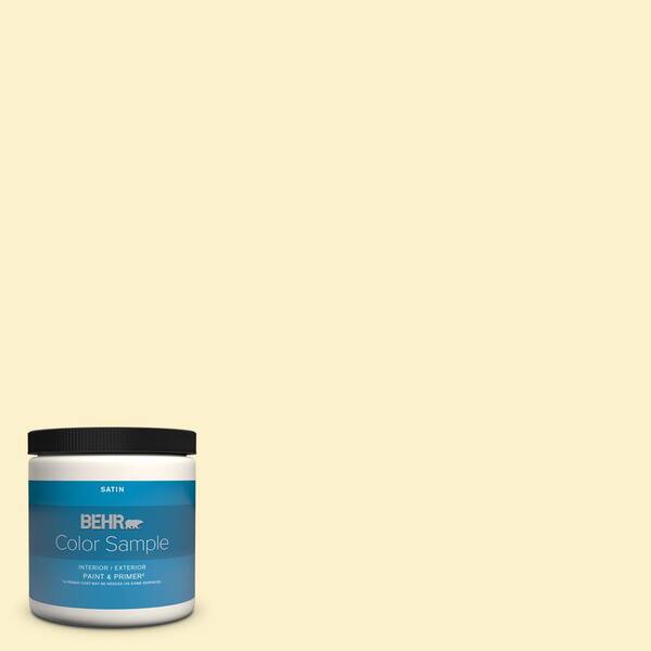 BEHR PREMIUM PLUS 8 oz. #370A-1 Moon Mist Satin Enamel Interior ...