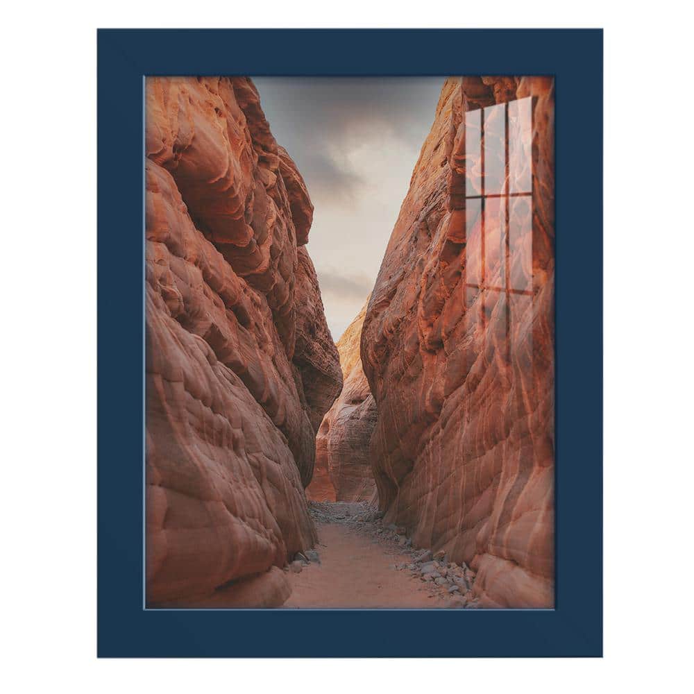 Wexford Home Modern 8 in. x 10 in. Dark Blue Picture Frame WF004F - The ...