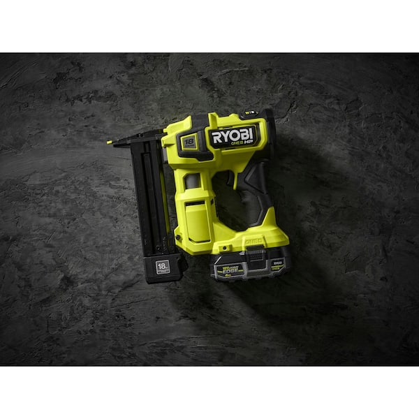 RYOBI ONE+ HP 18V Brushless Cordless 18-Gauge Narrow Crown Stapler ...
