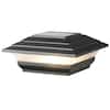 Veranda Solar 4x4 and 6x6 Black Plastic LED Deck Post Cap Light 11112 ...