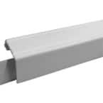 Novik 1.25 in. x 72 in. Siding Trim in Gray Black Blend Plastic 20/Box ...