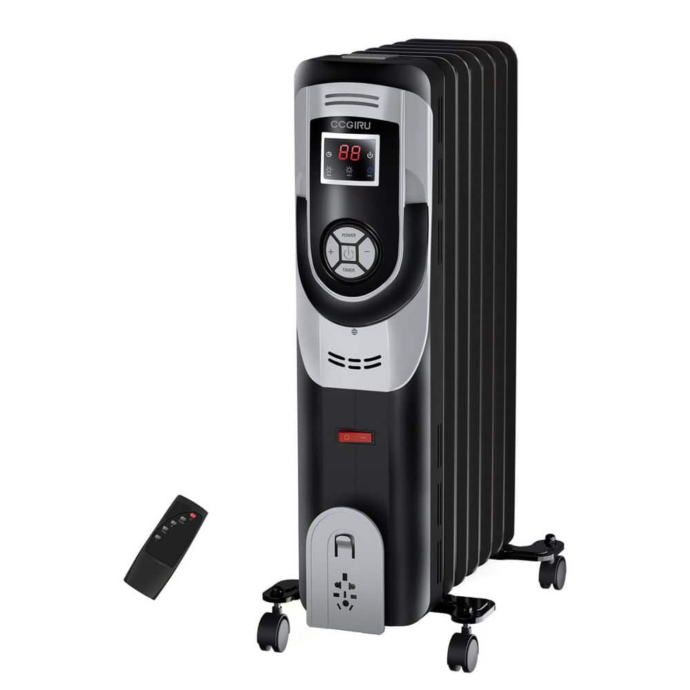Edendirect 1500 W 24.6 in. Electric Indoor Ceramic Space Compact Heater ...
