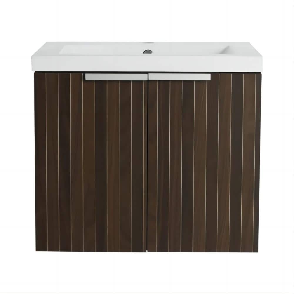Modland Yuns 23 in. W x 18 in. D x 20 in. H Single Sink Floating Soft ...