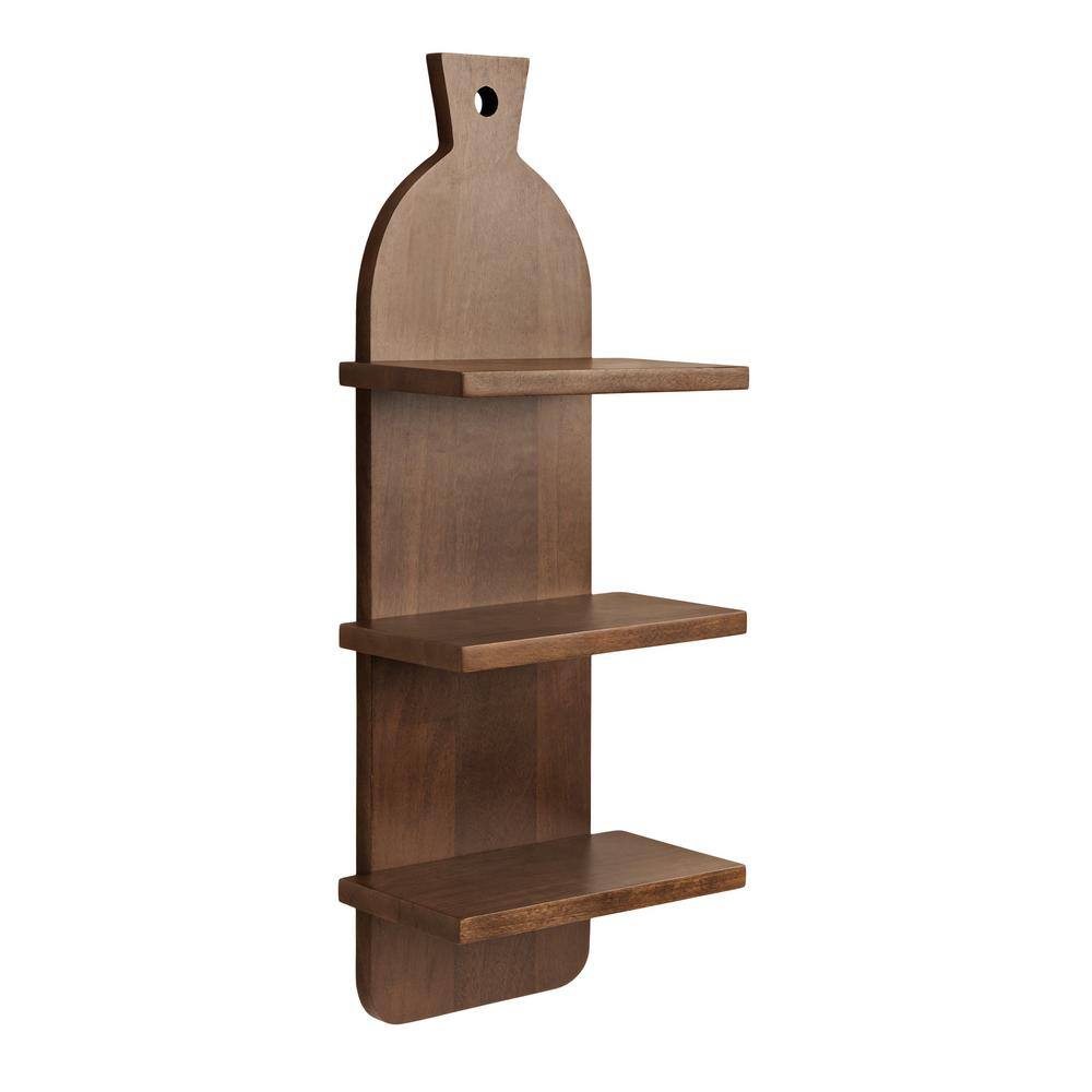 Kate and Laurel Braxton 12 in. W x 7 in. D Natural Wood Functional ...
