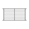 FORTRESS Fe26 Axis 34 in. H x 6 ft. W Black Steel Railing Level Panel ...